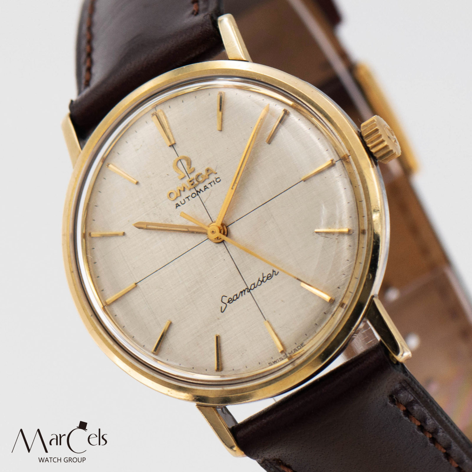Vintage Omega Seamaster pre De Ville, linen dial, 1960 | Marcels Watch