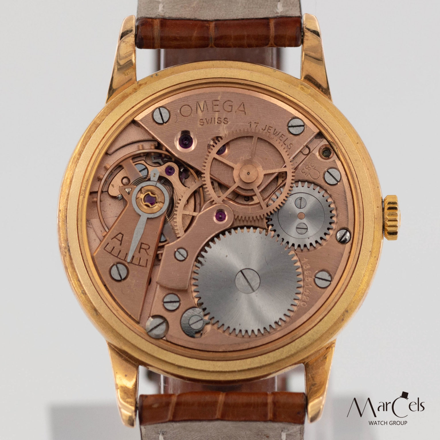 Vintage Omega Trésor, 18K roséguld | Marcels Watch