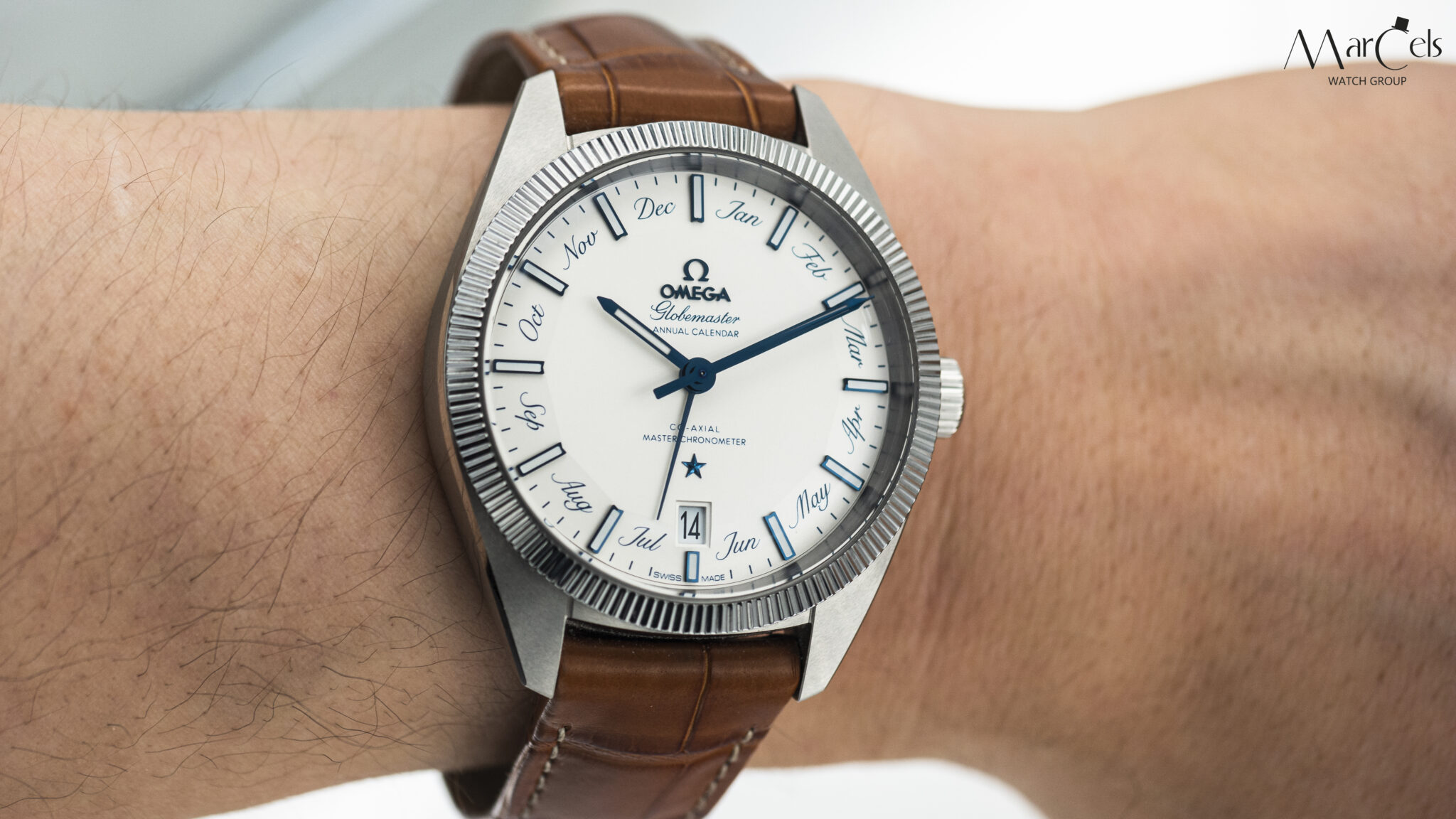 Omega Constellation Globemaster Pie Pan, Annual calandar, Co-Axial ...