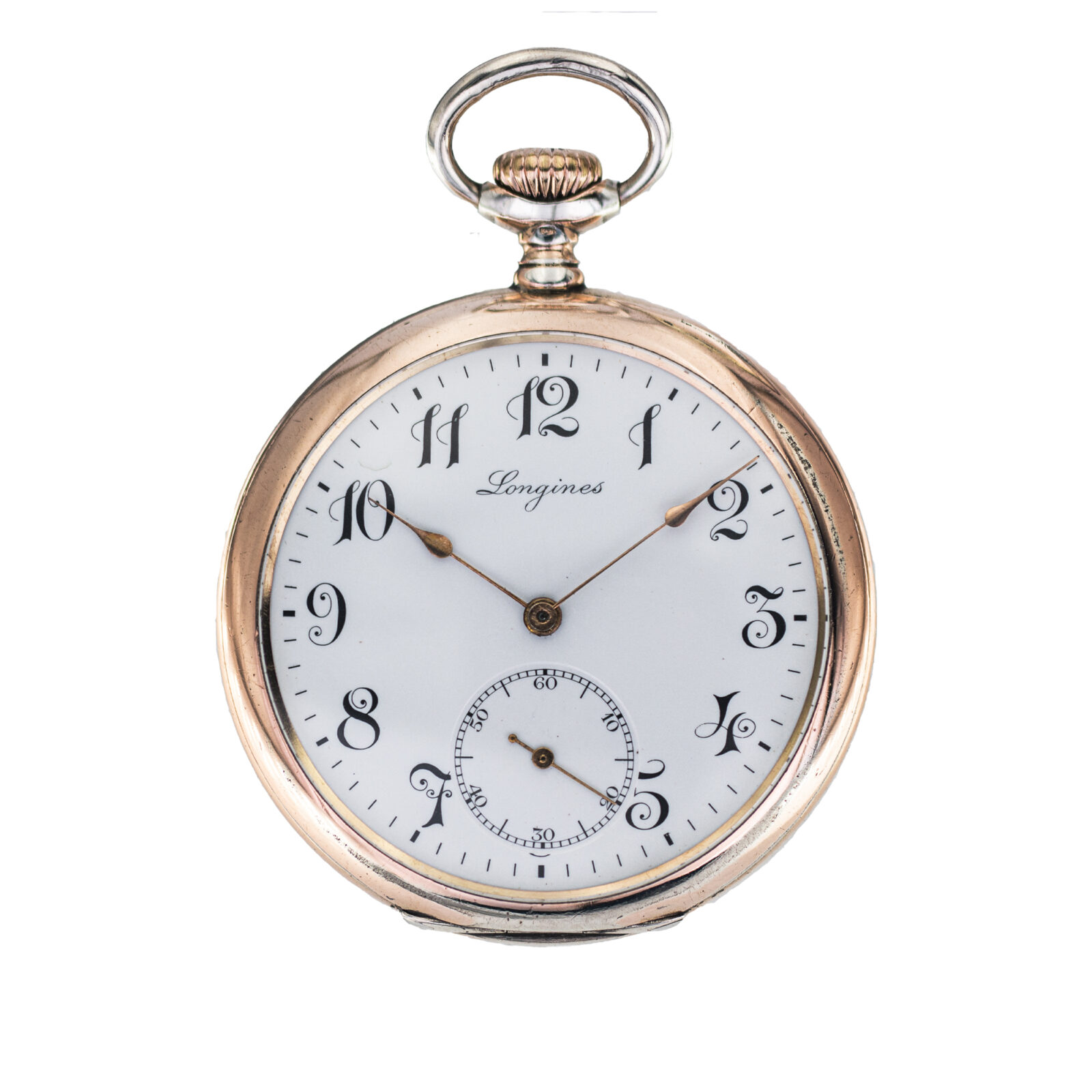 Antique Longines Silver pocket watch Niello-style, SILVER 0.800, 1919 ...