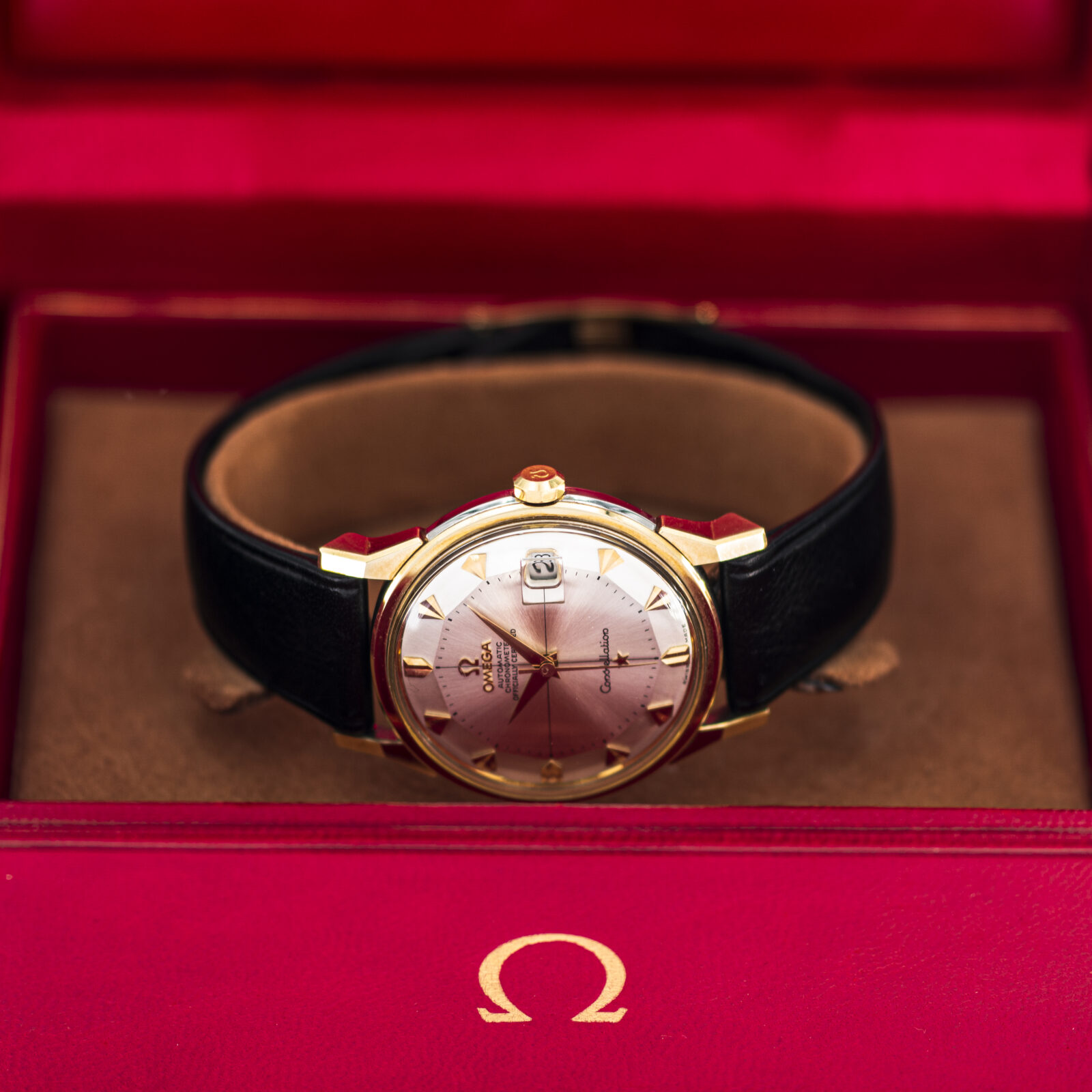Vintage Omega 168.005 Constellation Pie Pan “Arrow head”, 1962 Full set ...