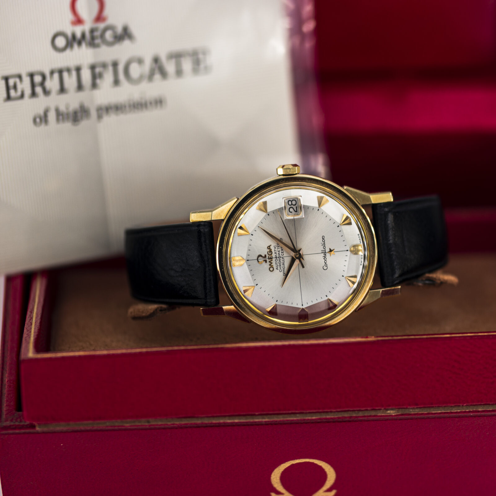 Vintage Omega 168.005 Constellation Pie Pan “Arrow head”, 1962 Full set ...