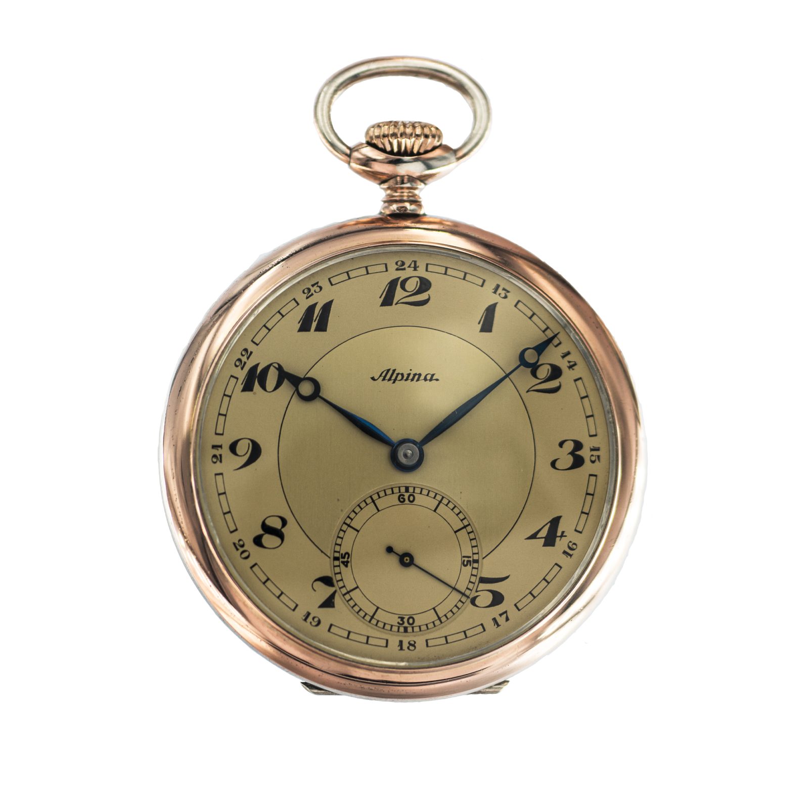 Antique Alpina silver pocket watch, 1930/40s | Marcels Watch