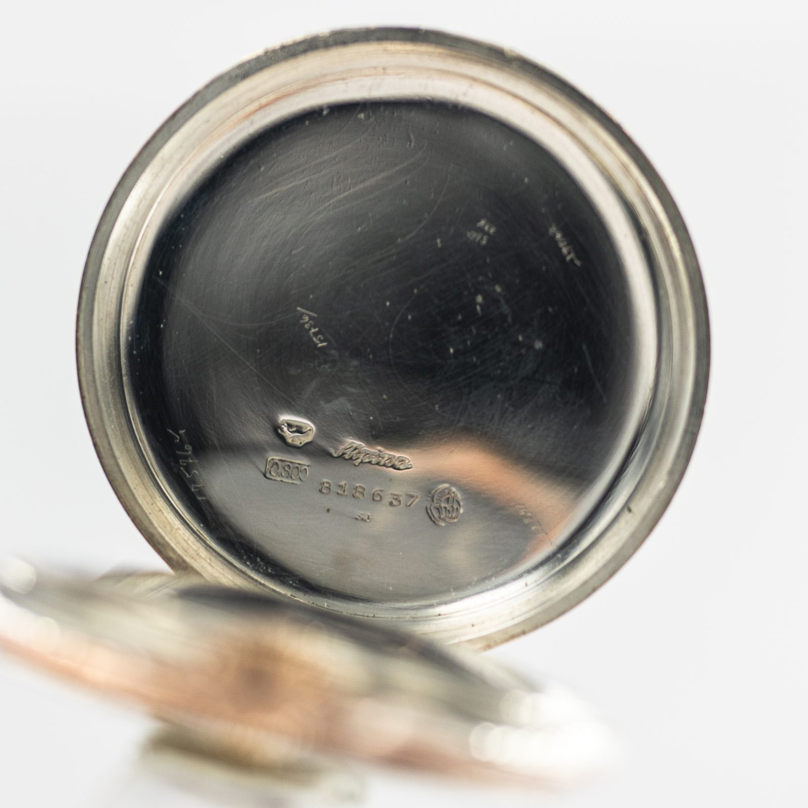 Antique Alpina silver pocket watch, 1930/40s | Marcels Watch