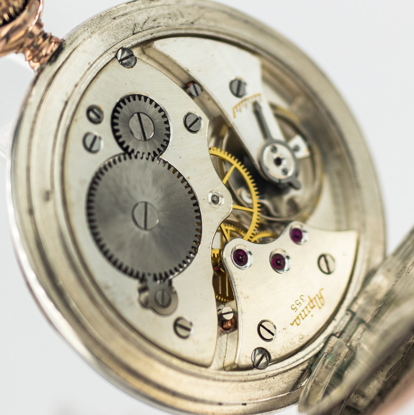 Antique Alpina silver pocket watch, 1930/40s | Marcels Watch