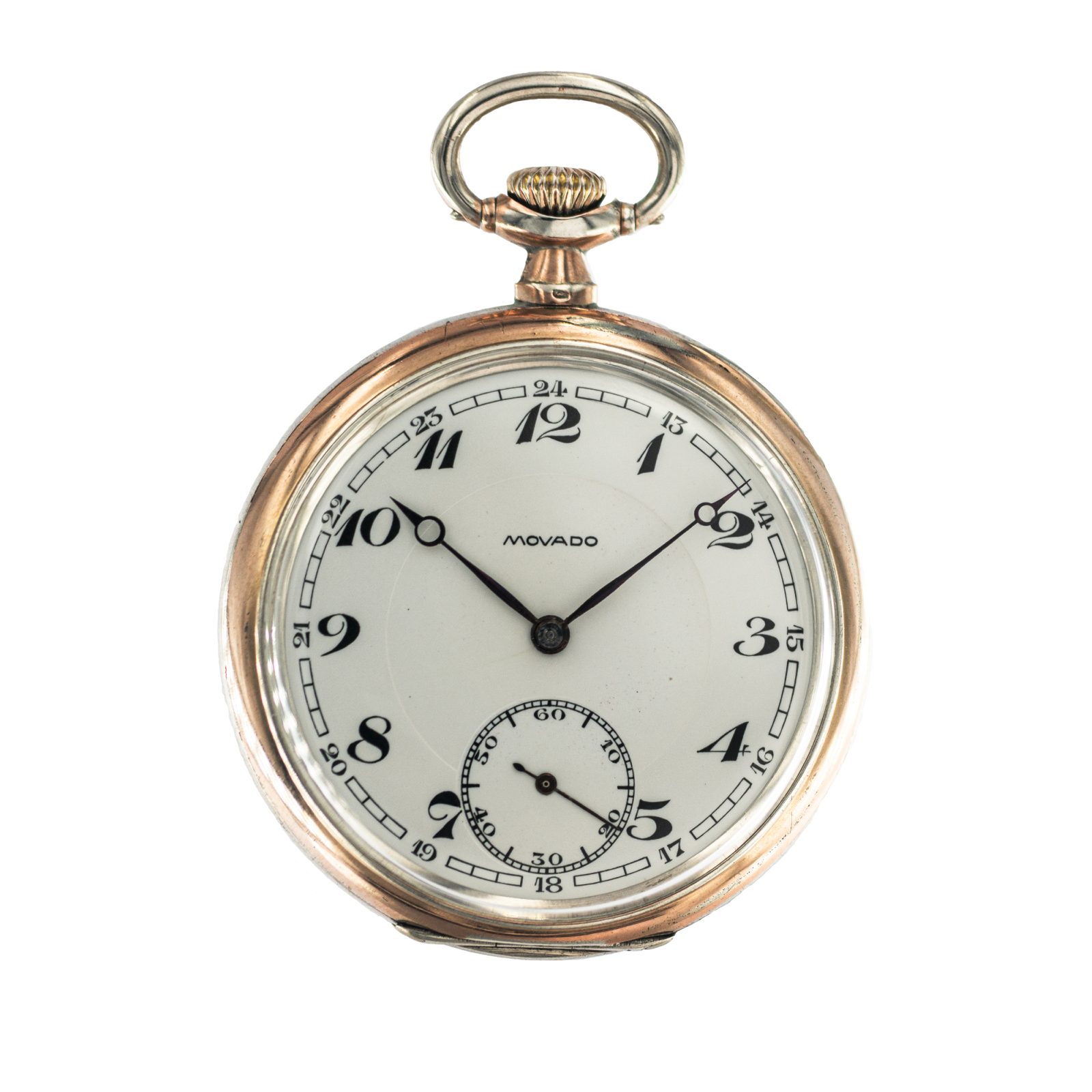 Antique Movado silver pocket watch, 1930/40s | Marcels Watch
