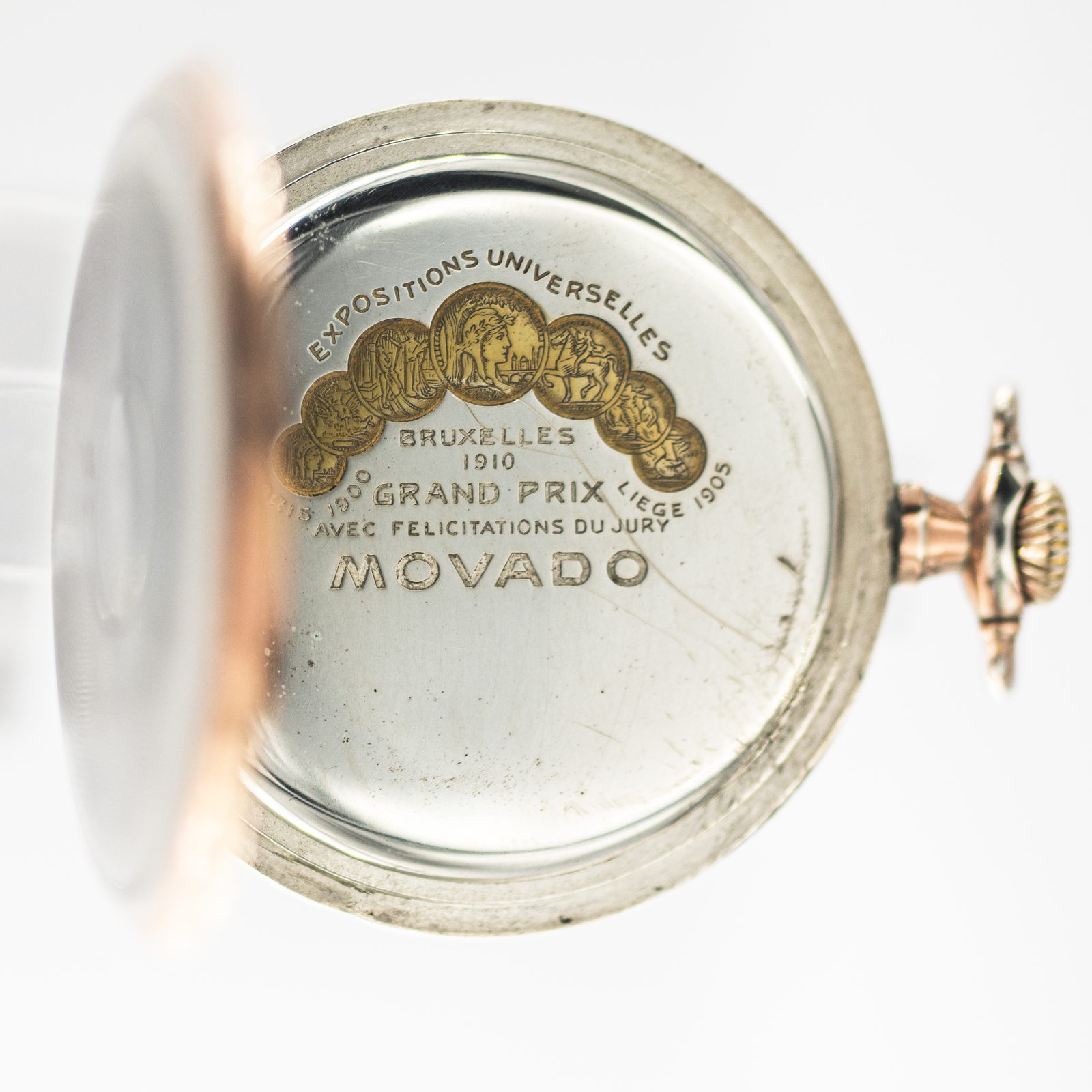 Antique Movado silver pocket watch, 1930/40s | Marcels Watch