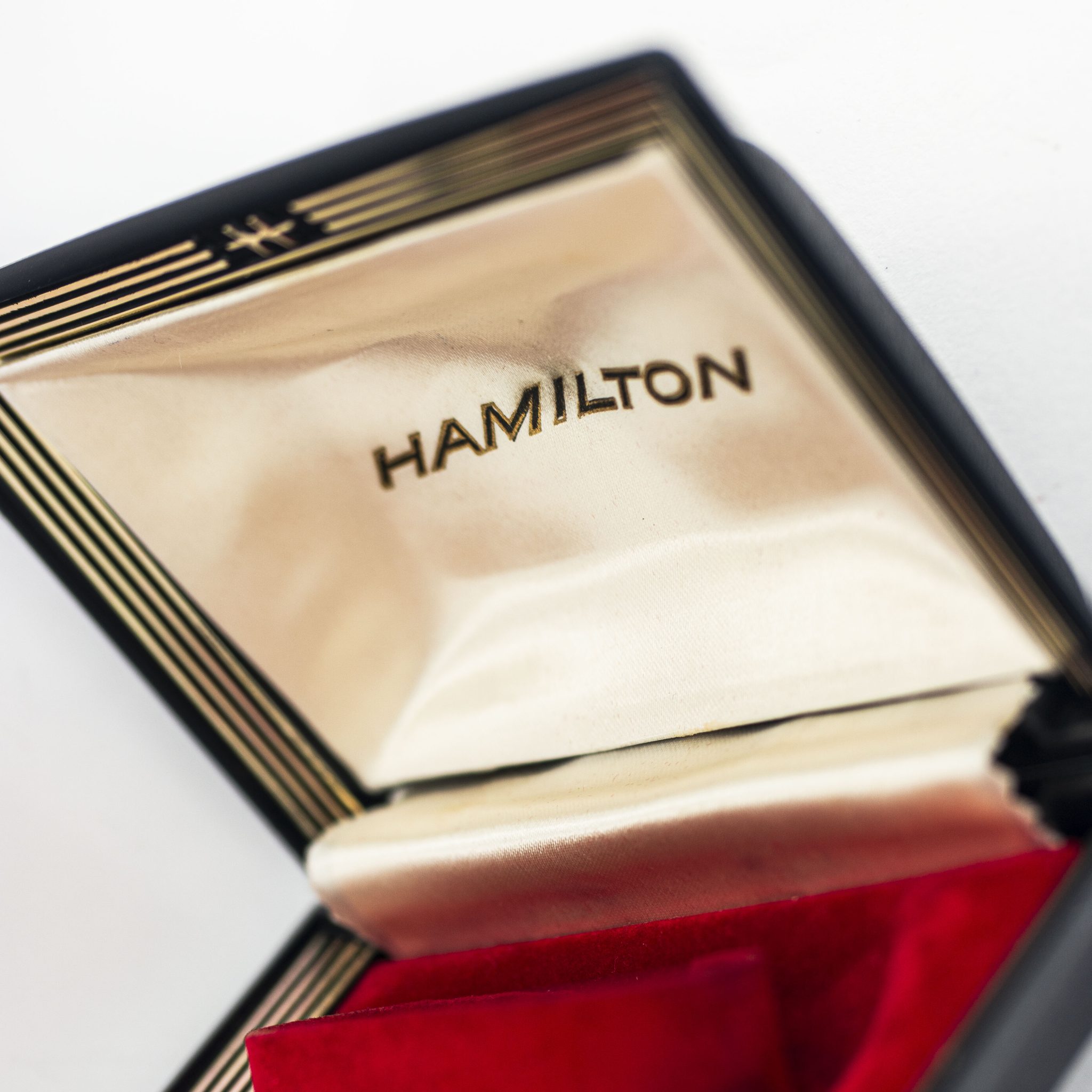 Vintage Hamilton watch box for wristwatch, 1960/70s | Marcels Watch
