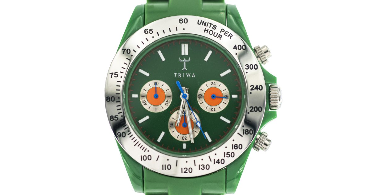 Pre-Owned Triwa Adding Colors Chronograph “Hulk”, ca 2015 | Marcels Watch