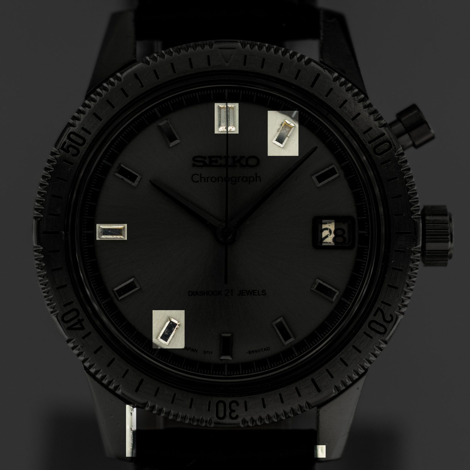 Vintage Seiko 5717-8990 Sea Horse “Monopusher” Chronograph, 1964 ...