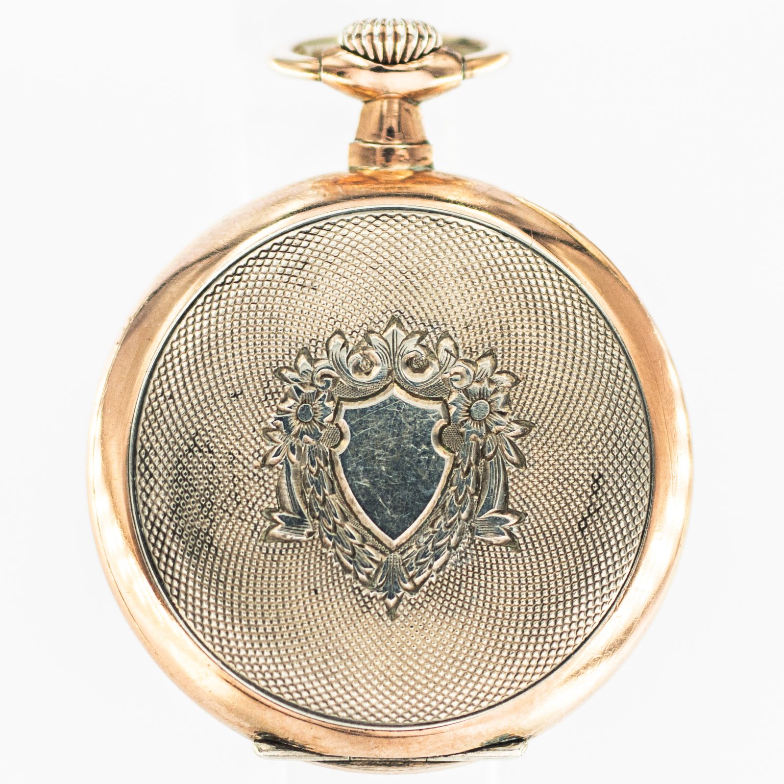 Antique silver ladies pocket watch Omega red twelve, 1914 | Marcels Watch