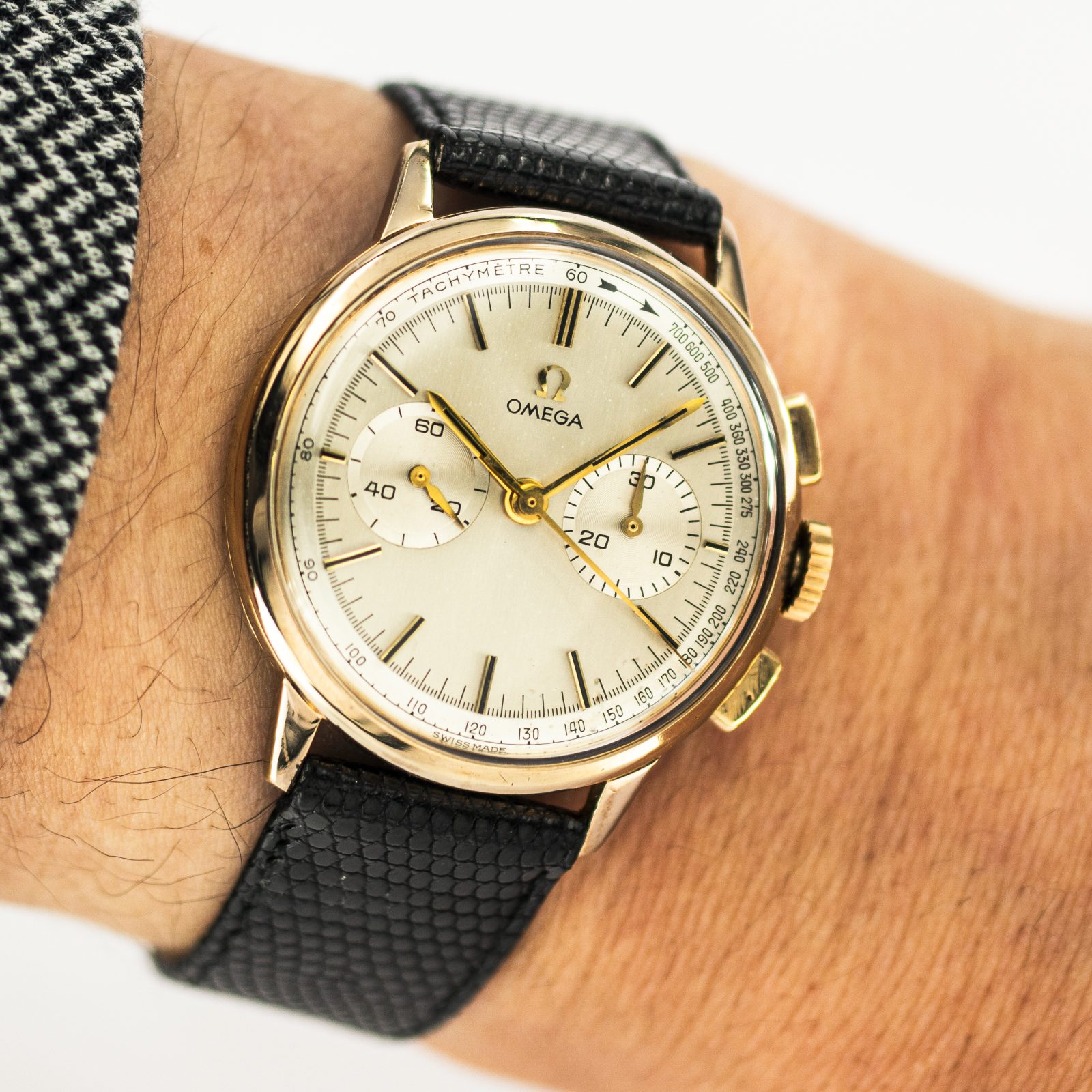 Vintage Omega 101.009 Chronograph 320, 18CT, 1965 | Marcels Watch