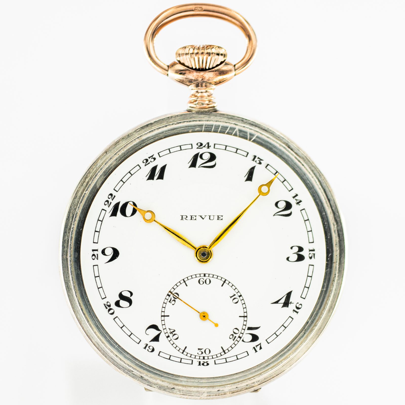 Antique silver pocketwatch Revue, after 1910 | Marcels Watch