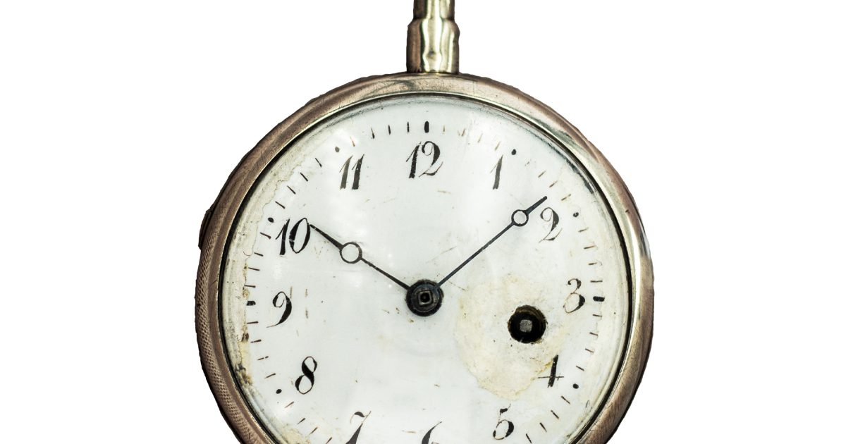 Antique Verge Fusee, Gaudron Paris, silver Pocket watch, around end of ...