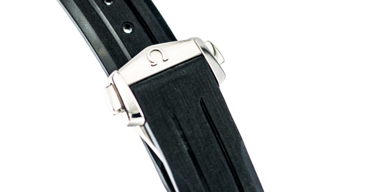 Omega rubber- bracelet for Speedmaster Professional Moonwatch, 20/16 mm ...
